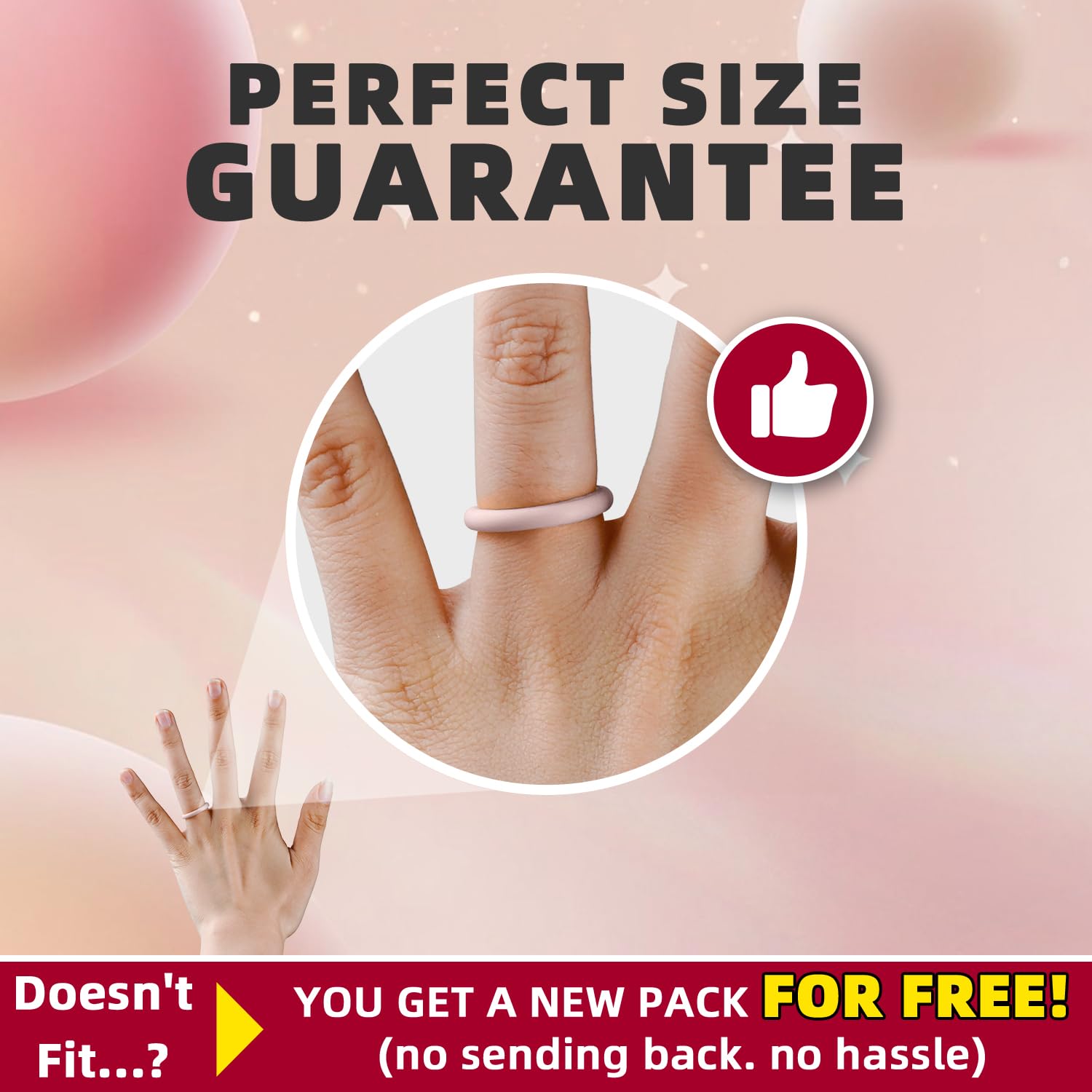 Egnaro Engagement Rings Women, Thin and Stackable Rings Silicone Women Wedding Bands,Rubber Promise Rings for Gift, Anniversary Ring for Work Out- 2.5mm Width - 1.8mm Thick