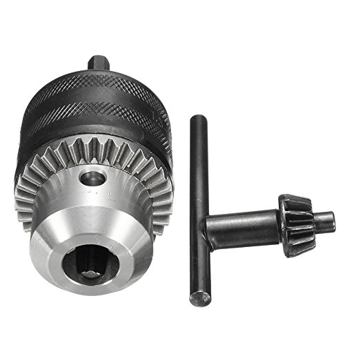 Bestgle 1.5-13mm Capacity Drill Chuck, 1/2-20UNF Mount Impact Driver Bits Chuck Conversion 1/4" Hex Shank Quick Connect Change Adapter Converter with Chuck Key