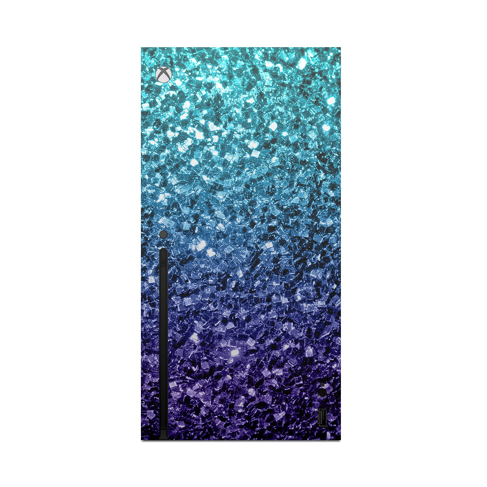 Head Case Designs Officially Licensed PLdesign Aqua Blue Art Mix Vinyl Sticker Gaming Skin Decal Cover Compatible With Xbox Series X Console