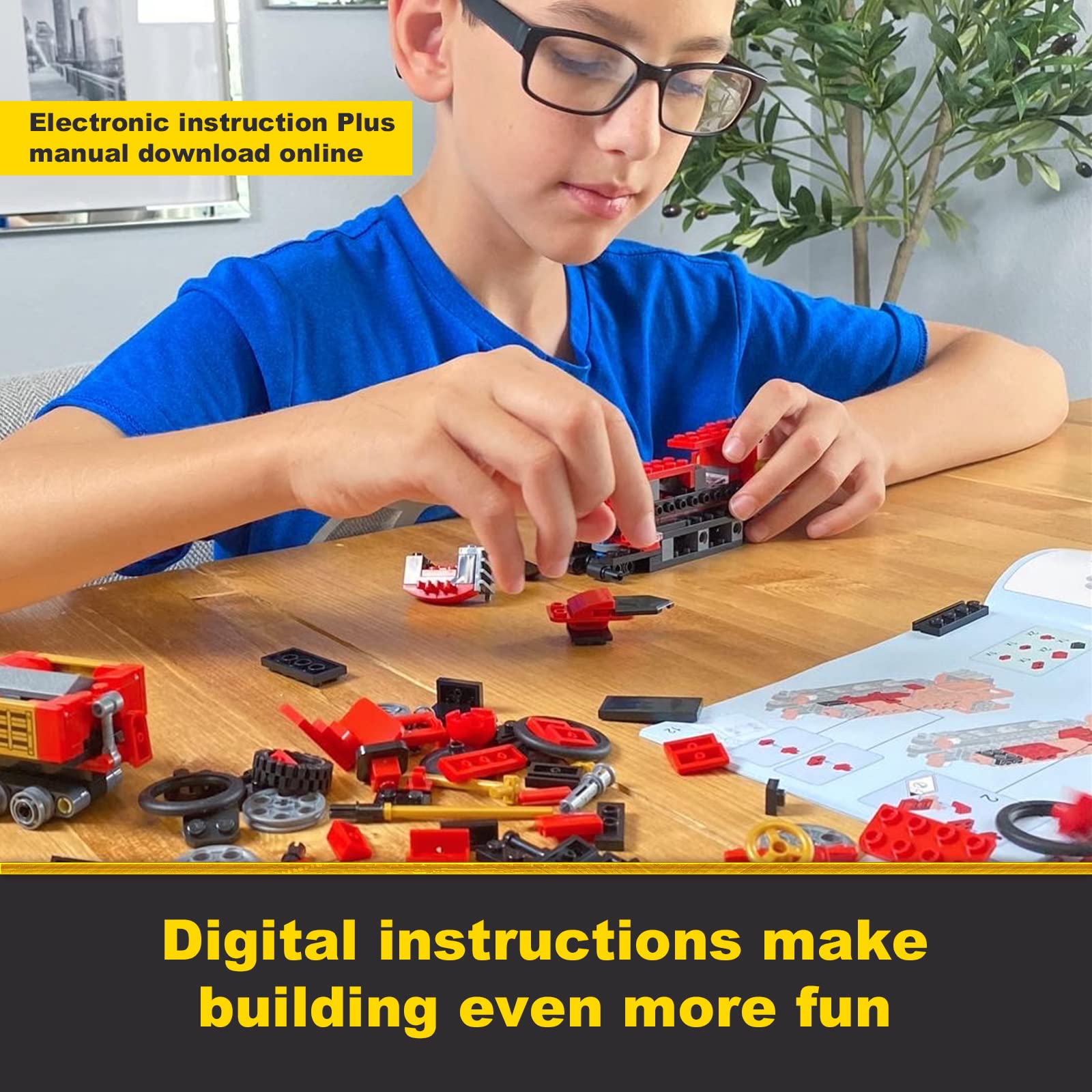 EduCiro Toys Train Sets, 3 in 1 Building kit Steam Train Motorcycle Tractor for Kids,New 2021 Creative Play and Easy to Follow (305 Pieces)