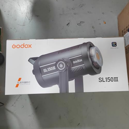 Godox SL150III SL150WIII 160W 5600K Daylight Balanced LED Video Light, with Strong Power Mode,Silent Mode, FX Effects for Newborn Photography,Portrait,Interview Lighting, Video Filming.