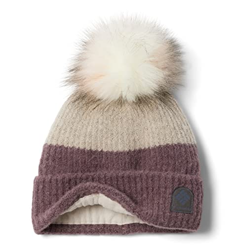 Columbia Unisex Winter Blur Pom Pom Beanie, Basalt/Dark Stone, One Size