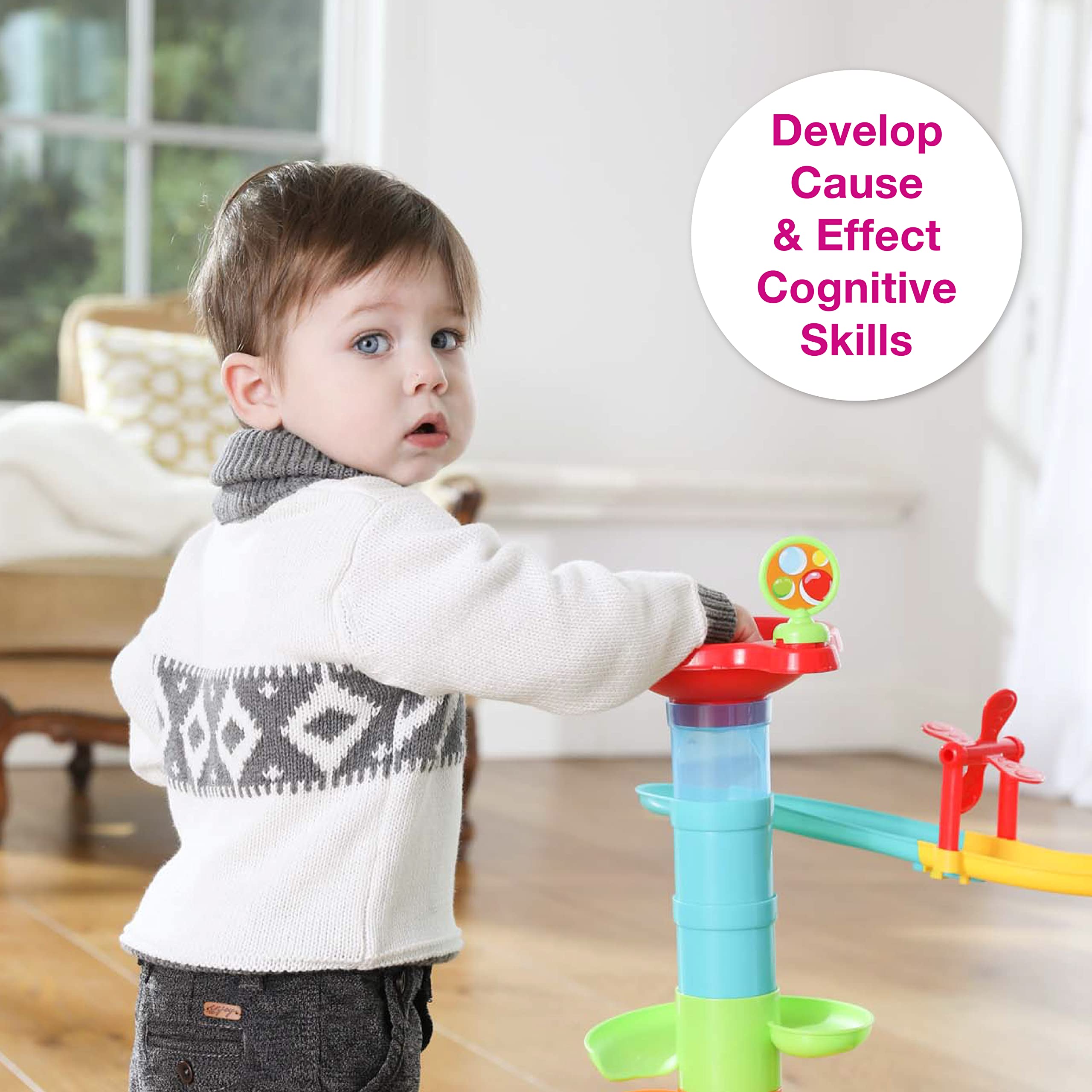 Edushape Bounce A Marble Racetracks, 30Piece Set (809801)