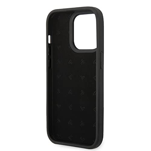 CG MOBILE TUMI Phone Case for iPhone 14 Pro Max in Black Aluminum Carbon Pattern, Real Protective & Durable Case with Easy Snap-on, Shock Absorption & Signature Logo