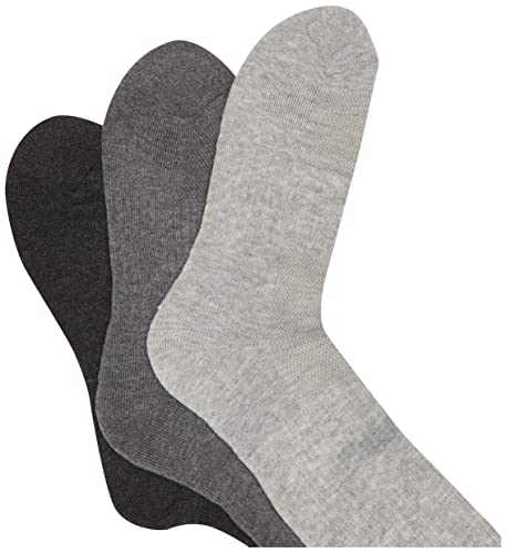 Chaps Men's Cushioned Repreve Athletic Socks-6 Pair Pack-Running Breathable Front Mesh and Arch Support, Crew-Gray Heather, 6-12