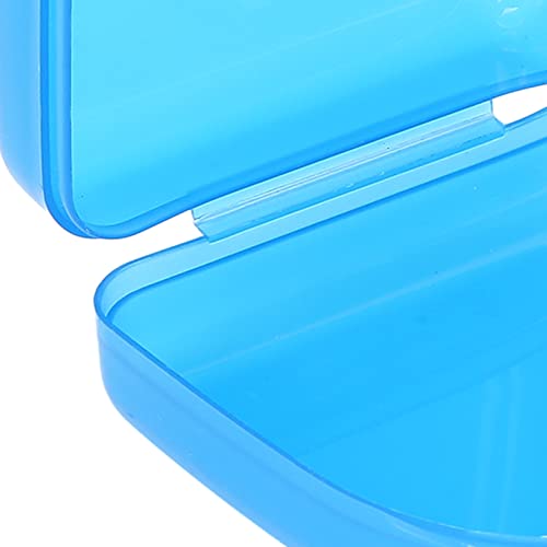 Denture Case, Compact Portable Dustproof Denture Storage Box 4pcs Plastic Mellow Firm Sturdy for Dental Clinic for Home Travel for Men Women