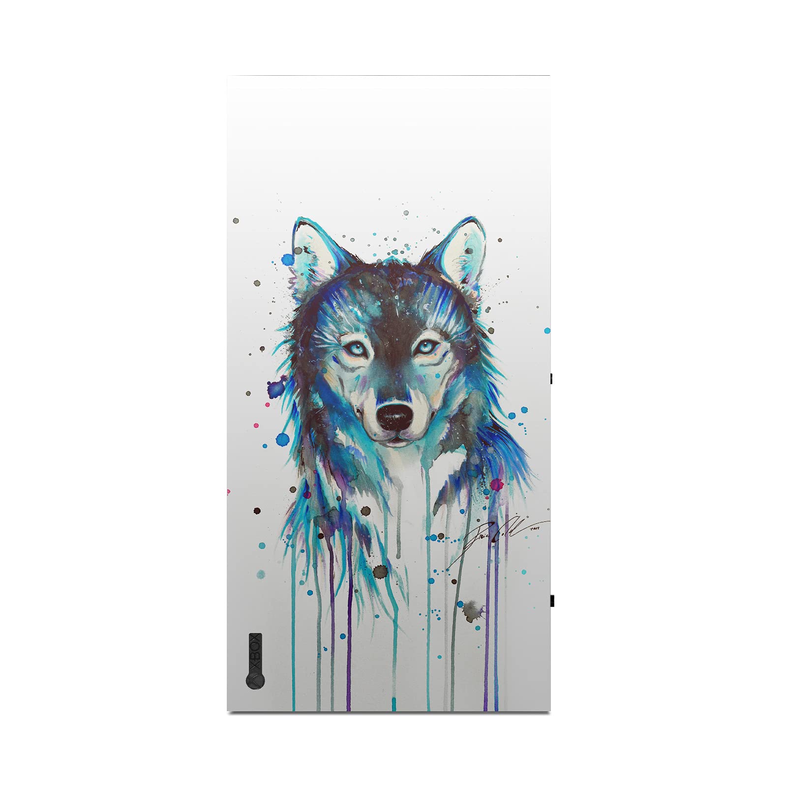 Head Case Designs Officially Licensed Pixie Cold Ice Wolf Art Mix Vinyl Sticker Gaming Skin Decal Cover Compatible With Xbox Series X Console