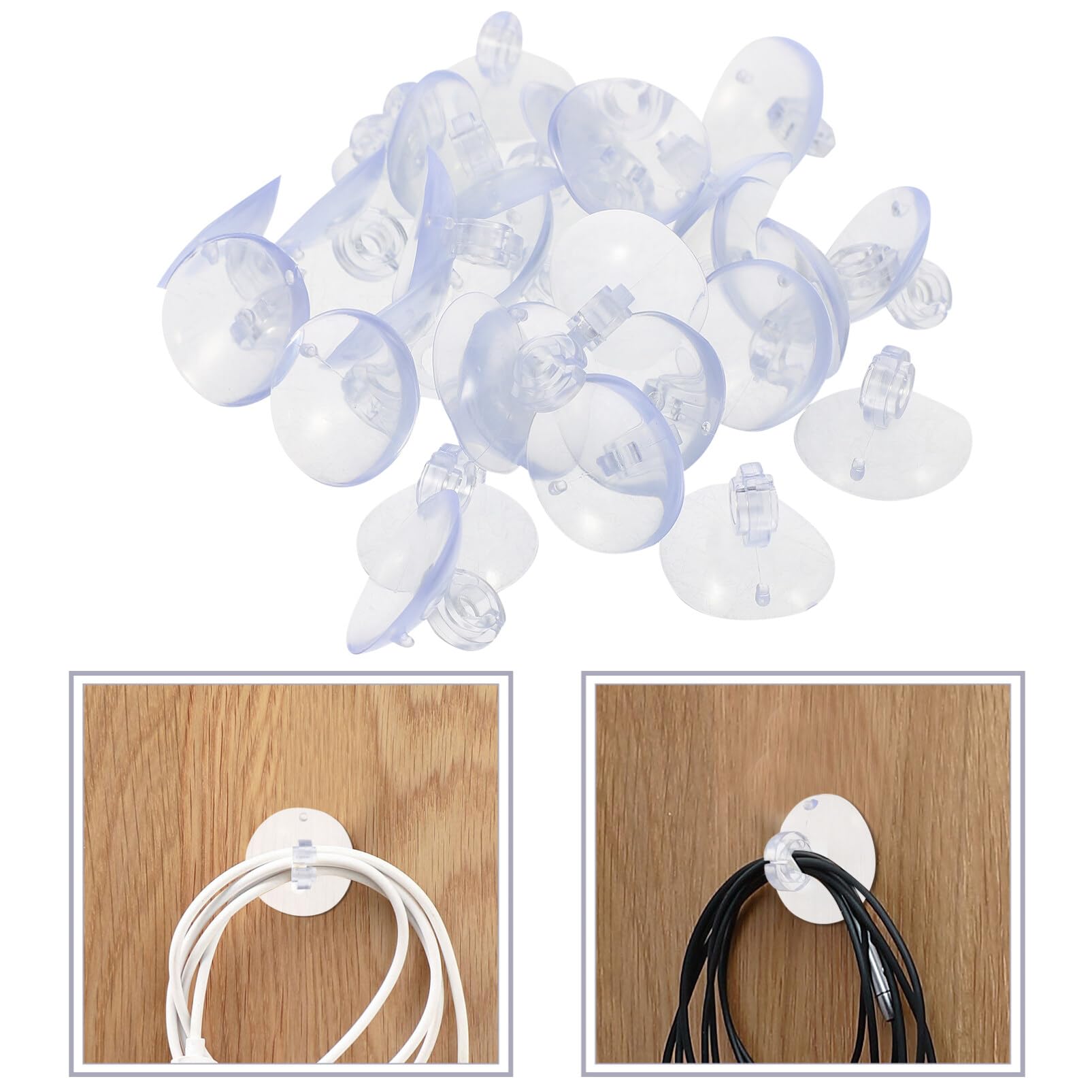 Cabilock 200pcs String Mini Suction Cup Lighting Accessories Window Screen Clips Window Suction Cup Hook Led Light Hanger Outside Fairy Light Suction Cup Wall Clip Plastic Fish Tank