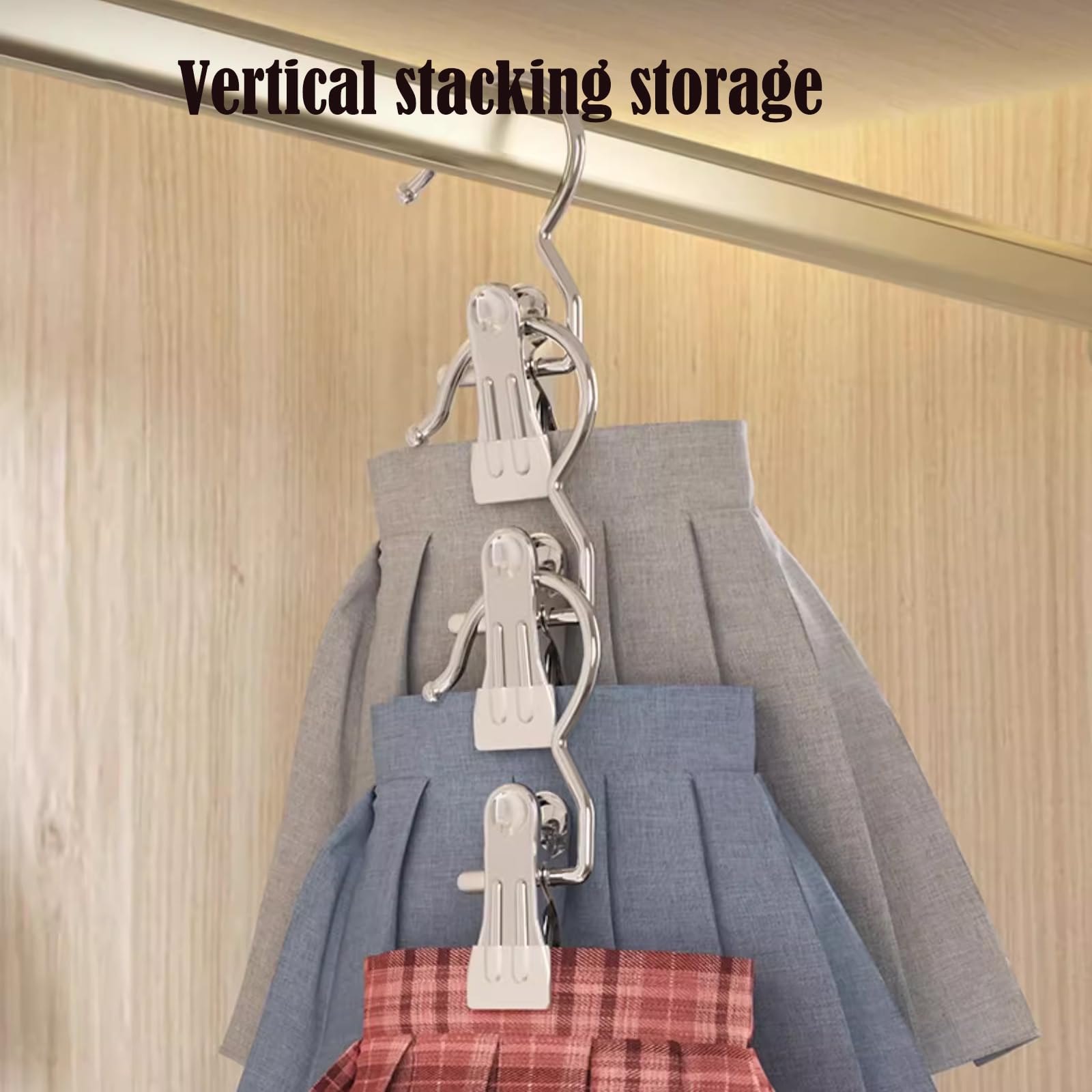 Boot Hangers for Closet, 18 PCS Hanging Clips Hook Clothes Pins for Laundry, Hanger Clips Towel Clips Boot Organizer for Home and Travel, Stainless Steel Hanging Hold Clips