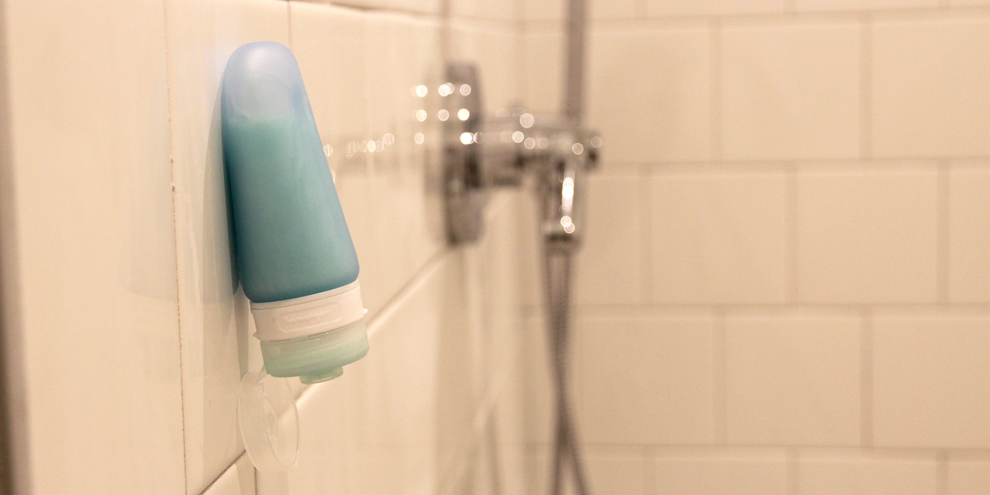 humangear GoToob Refillable Silicone, Clear/Green/Blue, Large (3oz),HG0187