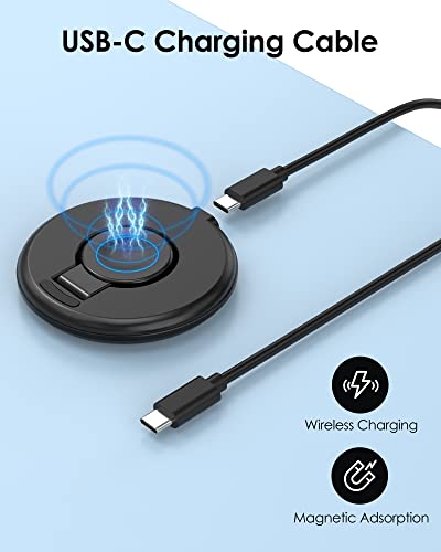 Charger Dock Compatible with Apple Watch, Foldable Magnetic Wireless Charging Station Stand with USB C Cable Accessories Compatible for iWatch Series Ultra/8/7/6/5/3/2/SE, Black