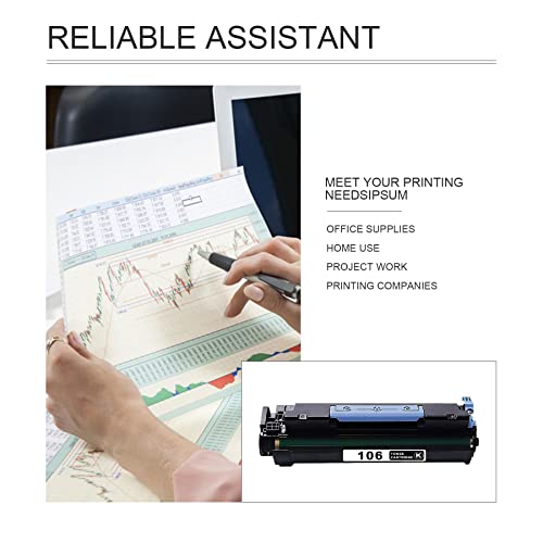 CRG106 106 Black Toner Cartridge: EAXIUCE 1Pack Compatible CRG 106 Toner Cartridge Black Replacement for Canon imageCLASS MF6540 MF6590 MF6595 MF6595CX MF6530 MF6550 MF6560 6580, 106 0264B001AA Toner