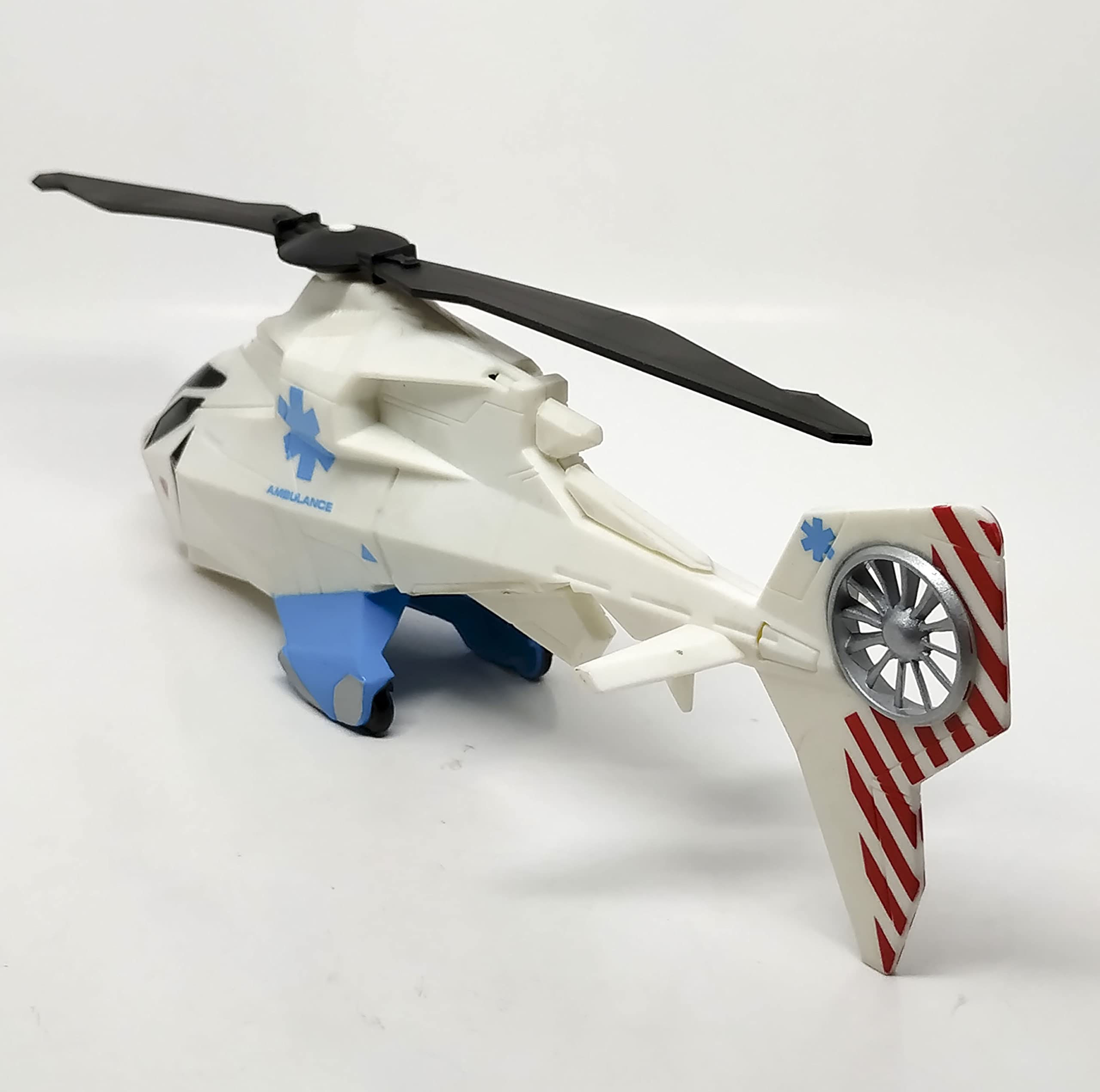 Majorette Helicopter Ambulance White Plastic Model Size 8 inches no Package