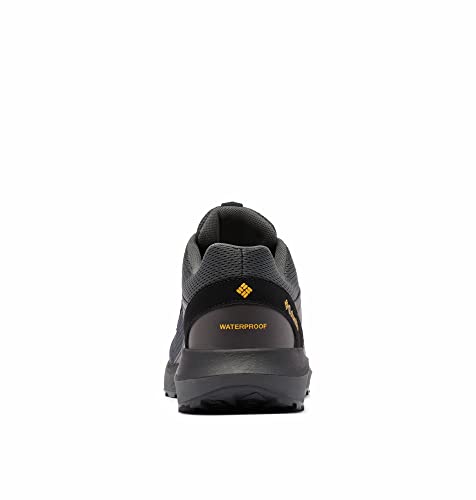 Columbia Men's Trailstorm Waterproof Hiking Shoe, Dark Grey/Bright Gold, 11