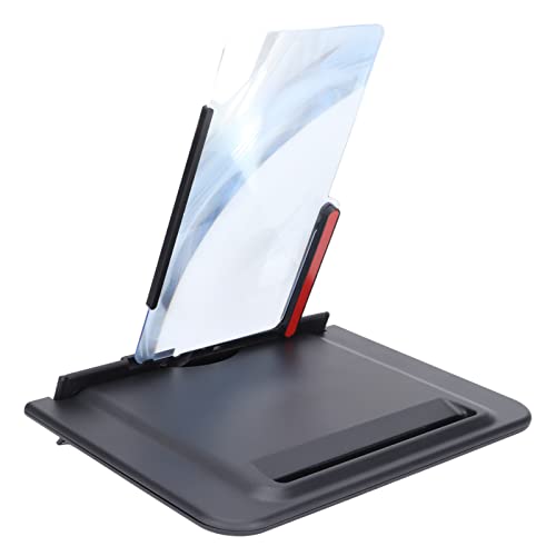 Byged 3D HD Phone Screen Amplifier,12 Inch Foldable Phone Horizontal Vertical Screen Magnifier,Phone Stand for Movies Videos Games