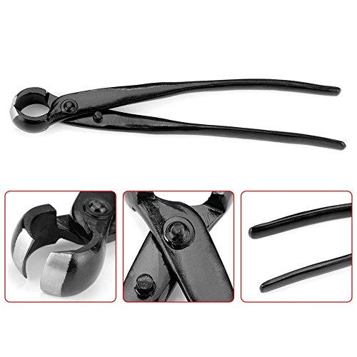 Bonsai Concave Branch Cutter, 8.4 Inch Manganese Steel Alloy Sharp Blade Round Knob Cutter, Gardening Concave Pruner(210mm / 8.27inch)