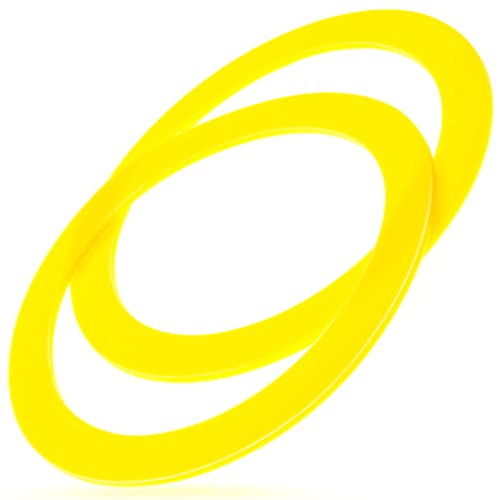Canister Flush Valve Seal - Impresa Replacement Rubber Seal for Toilet - Equivalent to Kohler Toilet Parts K-GP1059291/2475620 - Easy to Install and Leak-Free Performance, 2-Pack,Yellow