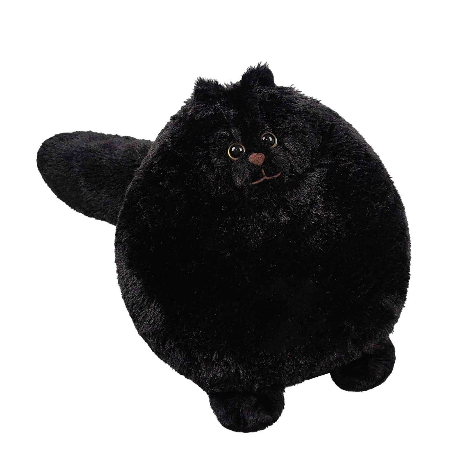 CIEXINNGN Cat Stuffed Animals - Cute Cat Plush, Plushies for Girls and Boys, Fluffy Stuffed Cat Plush, 12 Inches, Black