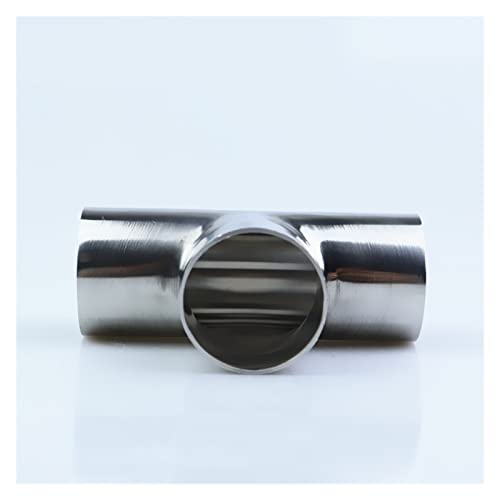 C'EsTBon 16/19/22/25/28/32/38/45/51/63/76/102mm Pipe OD Butt Weld Tee 3 Way Connector Sanitary Pipe Fitting SUS304 Stainless Homebrew Joyous (Size : 45mm Pipe OD)