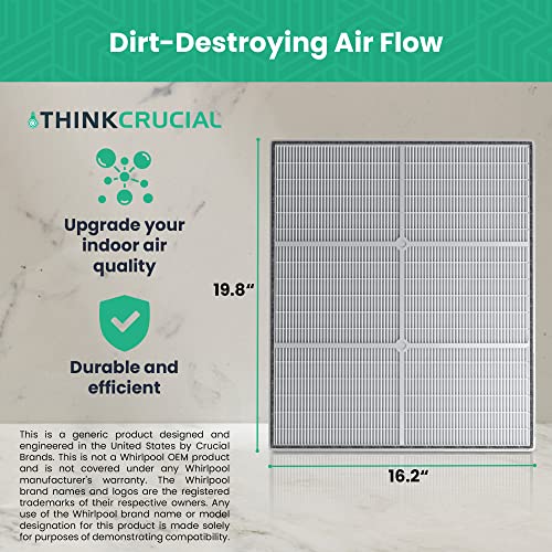 Crucial Air Replacement Air Purifier Filter - Compatible with Whirlpool Part # 8171434K, 1183054K - Fits Whirlpool Air Purifier Model AP450, AP45030HO, AP510 - Bulk (2 Pack)