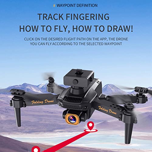 Drone with Camera, Mini Drone With Dual 1080P HD FPV Camera Remote Control Toys Gifts For Boys With Altitude Hold, Headless Mode One Key Start, with Batteries (Black(Single camera))