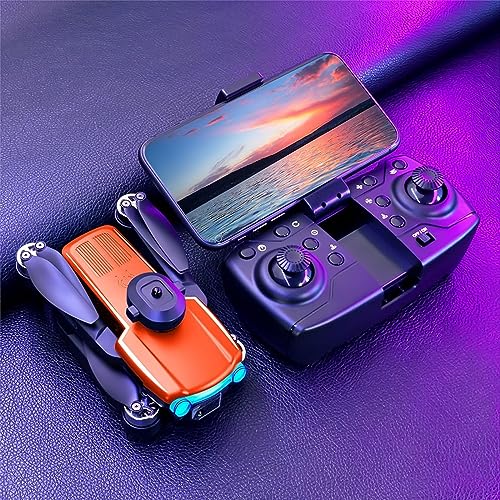 Drone with Camera, Drone With 4K HD Fpv Camera Remote Control Toys Gifts For Boys Girls, Toy Easy to Play, With Altitude Hold Headless Mode One Key Start Speed, 3D Flip (Black)
