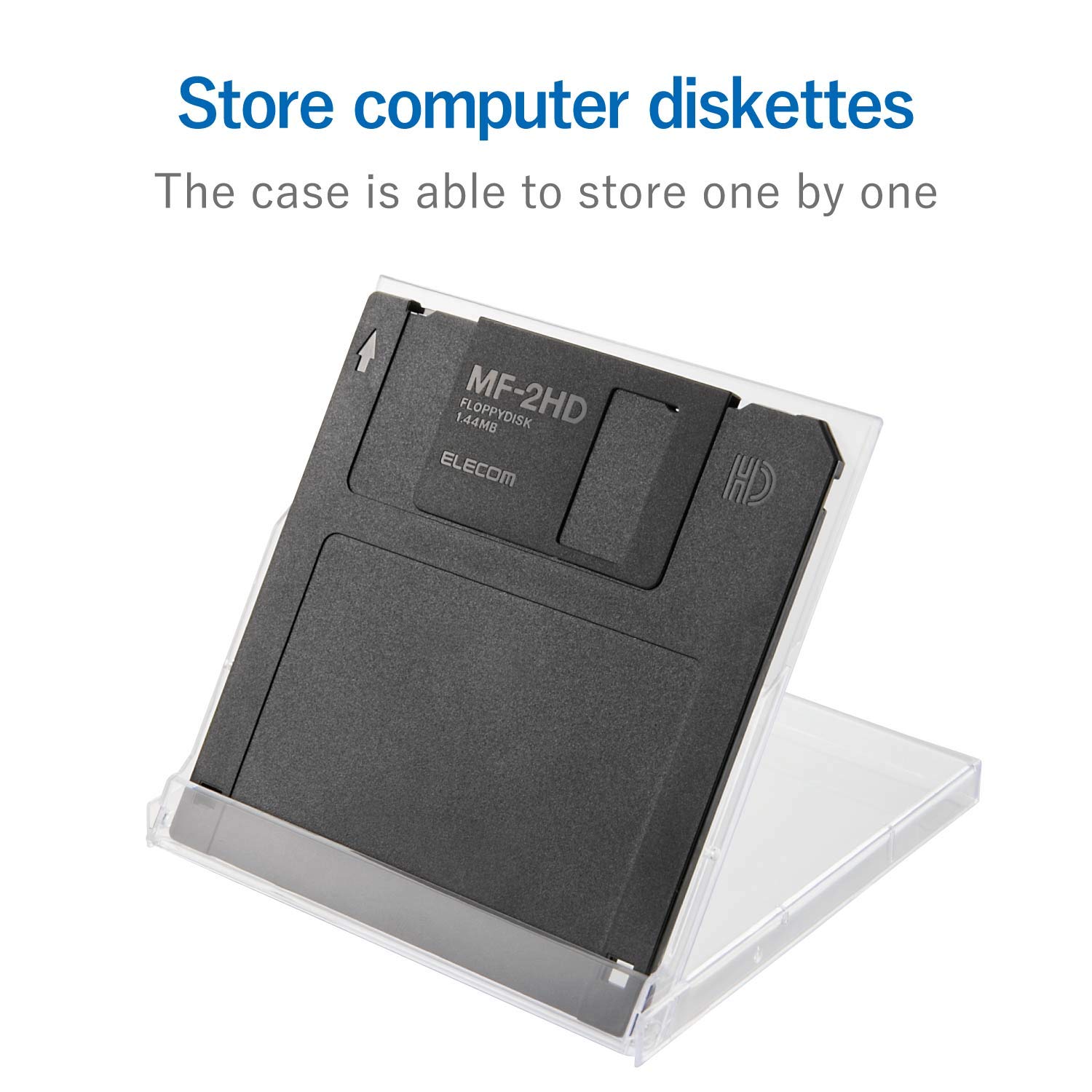 ELECOM PK-10 FD Plastic Case (Quantity: 10 Pieces)