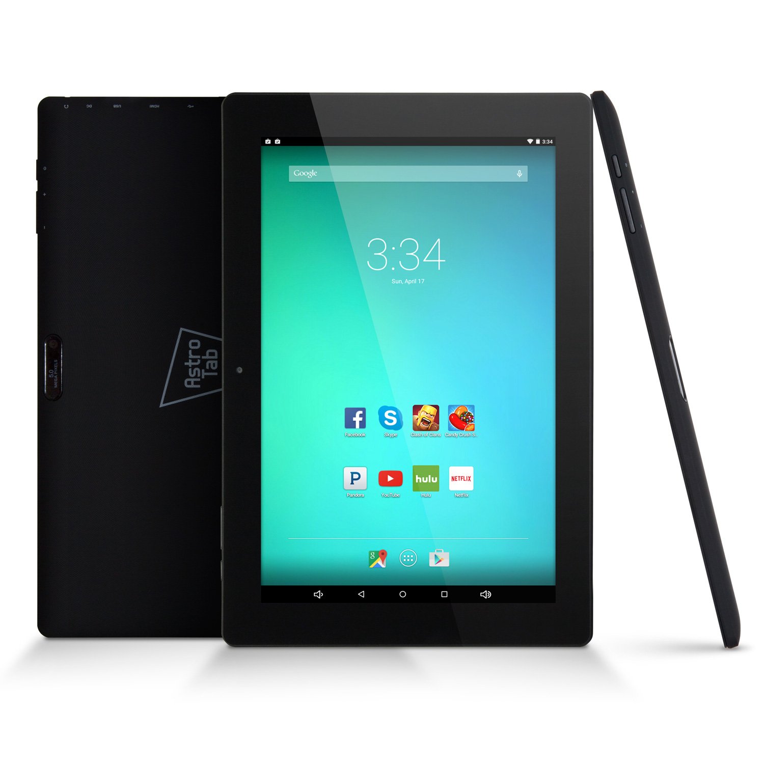 Astro Tab K10-10 Inch Quad Core 64 bit Android 9.0 Tablet PC with HD IPS Display 1920 x 1200, 3GB RAM, 32GB Storage, Bluetooth 4.0, 10 inch Screen, (GMS & FCC Certified)