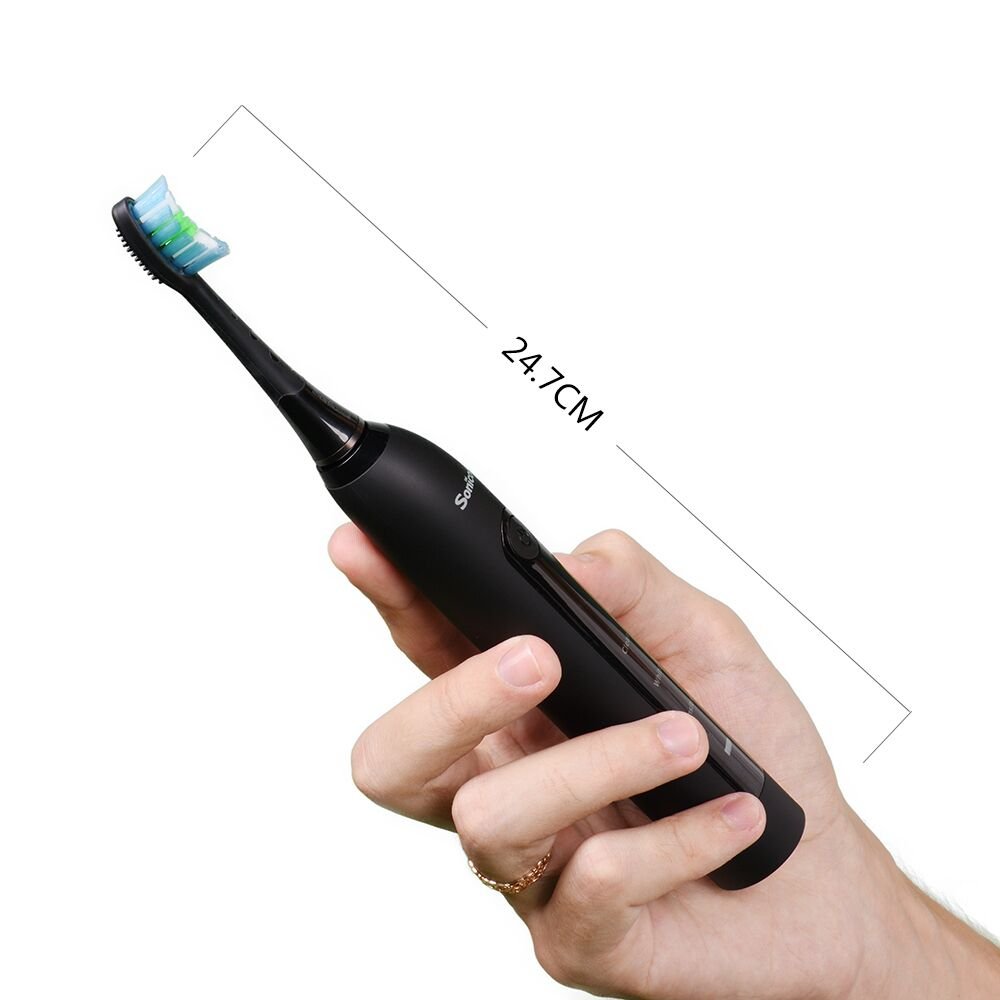 Electric Toothbrush 4Pcs Replacement Brush Heads, Black (4Pcs Cleaning Brush Heads)