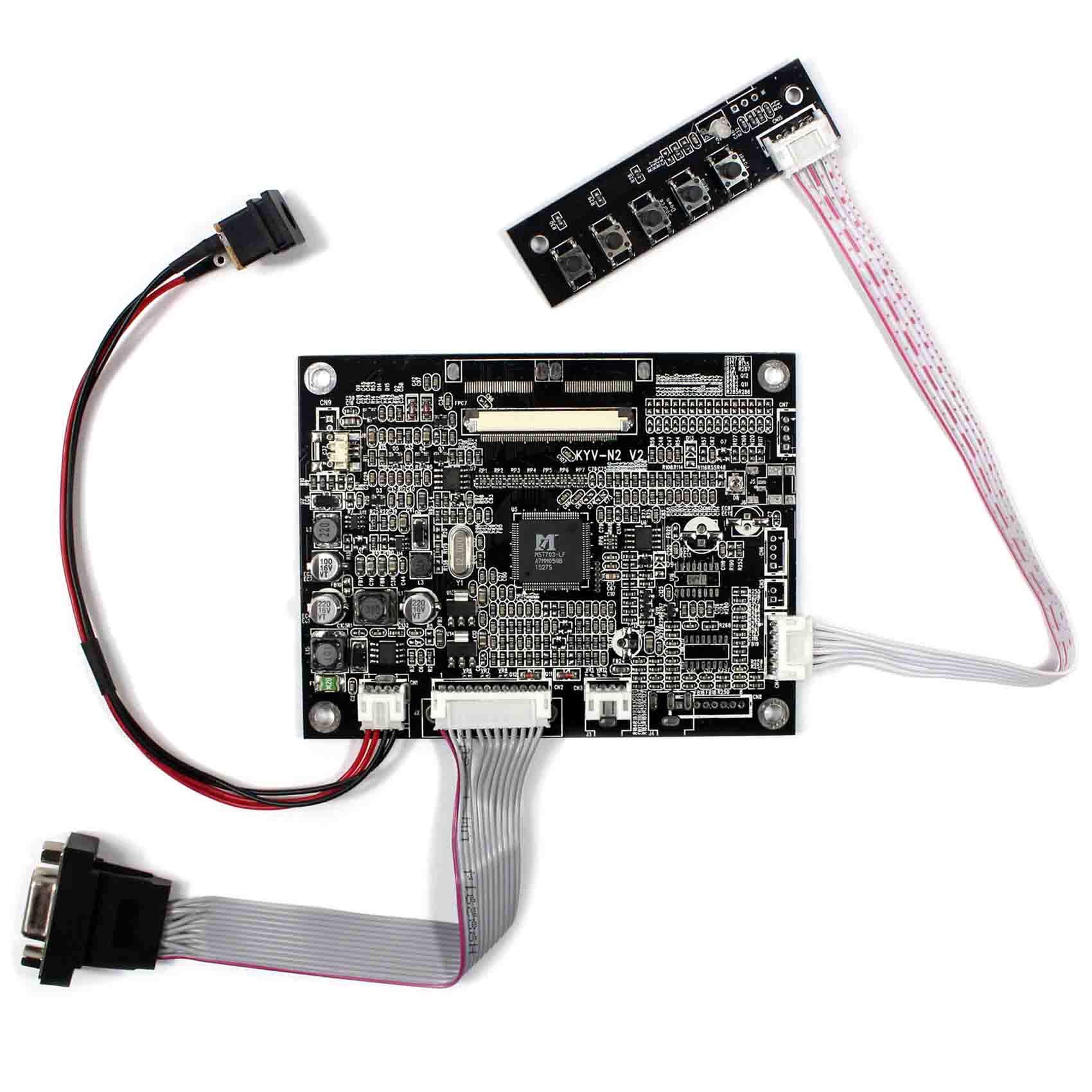VSDISPLAY 7" 7 Inch 800X600 LCD Screen A070SN02 with VGA LCD Controller Board KYV-N2 V2