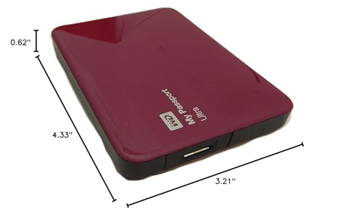 WD 1TB Berry My Passport Ultra Portable External Hard Drive - USB 3.0 - WDBGPU0010BBY-NESN