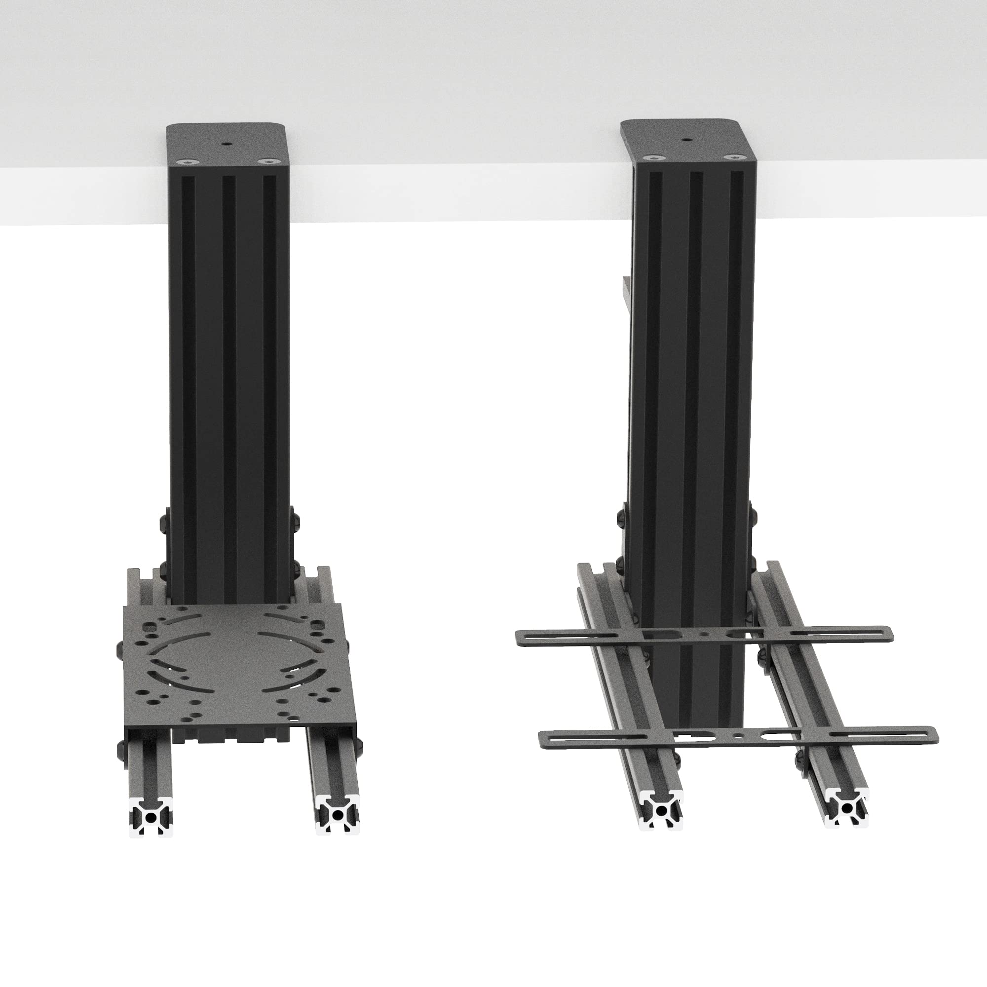 Hikig 2 Set The Desk Mount for The Flight Sim Game Joystick, Throttle and Hotas Systems Compatible with Logitech X56, X52, X52 Pro, Thrustmaster T-Flight Hotas,Thrustmaster T.16000M, Thrustmaster TCA