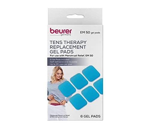 Beurer EM50RP Replacement Electrode Gel Pads for Beurer EM50 TENS Unit and Heating Pad