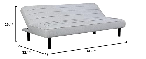 Serta Marcel Convertible Sofa Sofabed, Light Gray