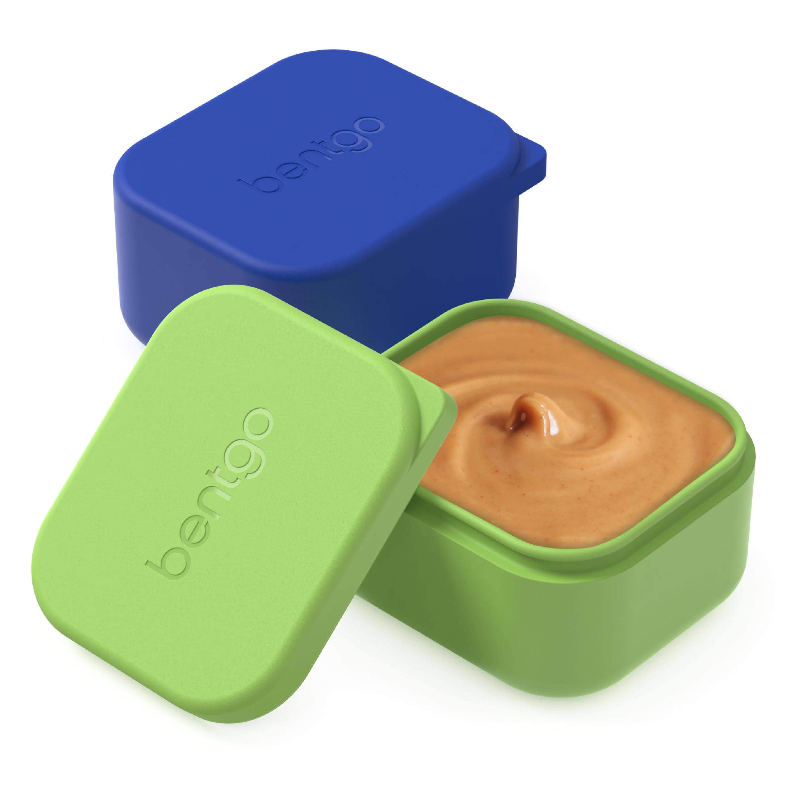 Bentgo® Sidekicks 2-Pack Silicone Container Set - Dipping Sauce Cups for Condiments & Small Snacks, Reusable, Durable, & Leak-Proof Liquid Storage, Salad Dressing Container - 2.6 oz (Lavender & Pink)