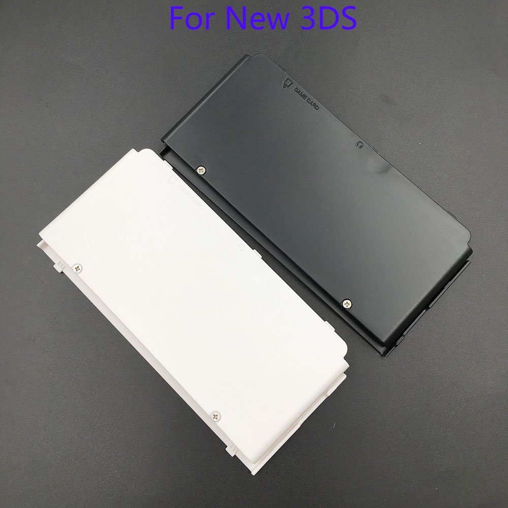 For New 3DS Version Front Back Faceplate Plates Upper & Back Battery Housing Shell Case Cover (Black)