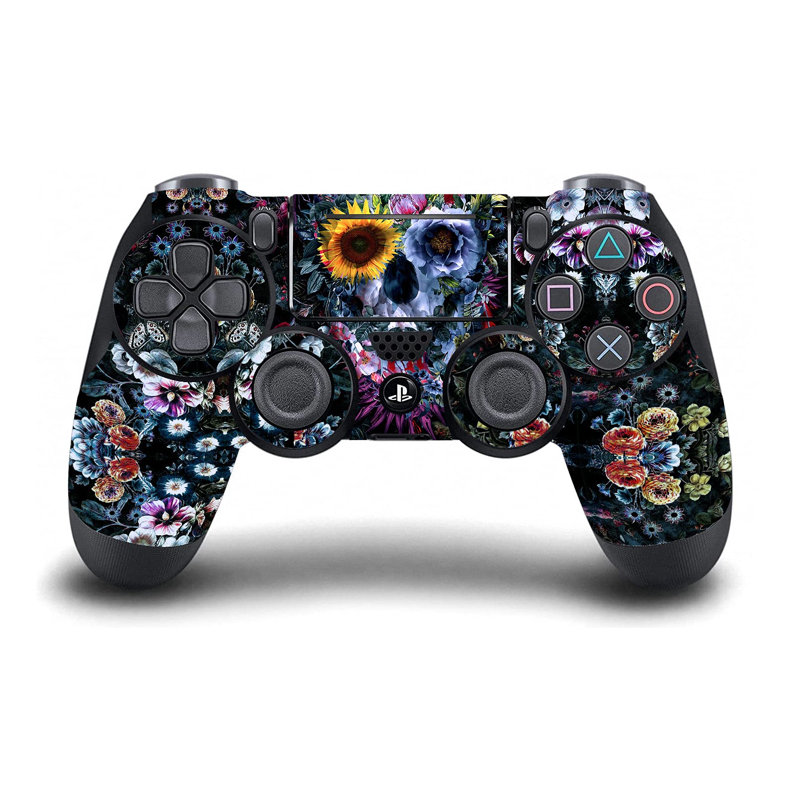 Head Case Designs Officially Licensed Riza Peker Skull Art Mix Vinyl Sticker Gaming Skin Decal Cover Compatible With Sony PlayStation 4 PS4 Console and DualShock 4 Controller Bundle