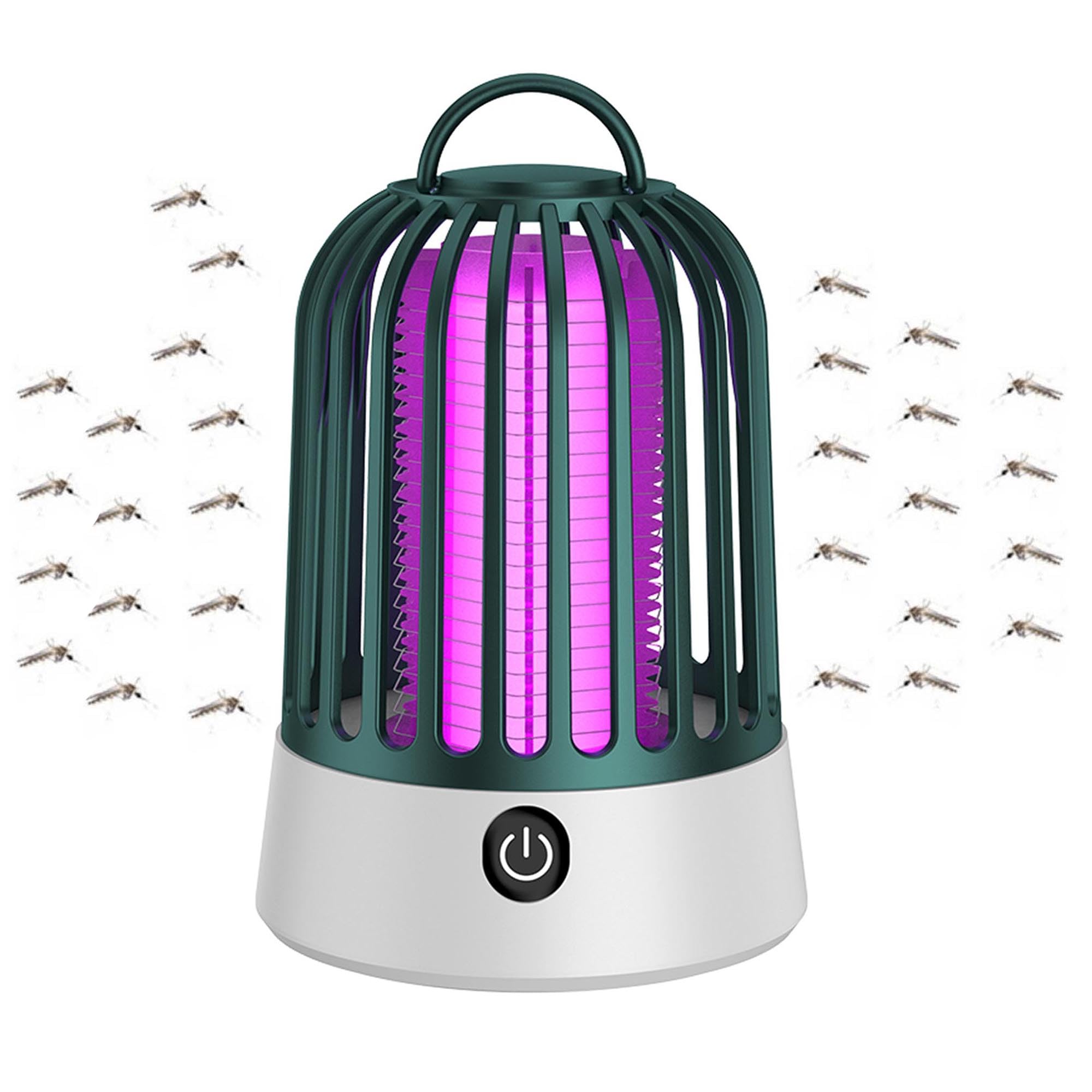 Bug Zapper Outdoor Indoor, Electric Mosquito Zapper, Portable Rechargeable Bug Zapper, Fly Trap, Waterproof Insect Killer, Electric Fly Zapper for Home, Patio, Camping, Kitchen