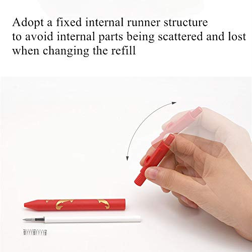 Cute Refillable Ballpoint Pens Black Ink for Journaling Writing Quick Dry Gel Ink Pens 0.5mm Assorted Patterns for Girls Women (Koi 5 PCS)