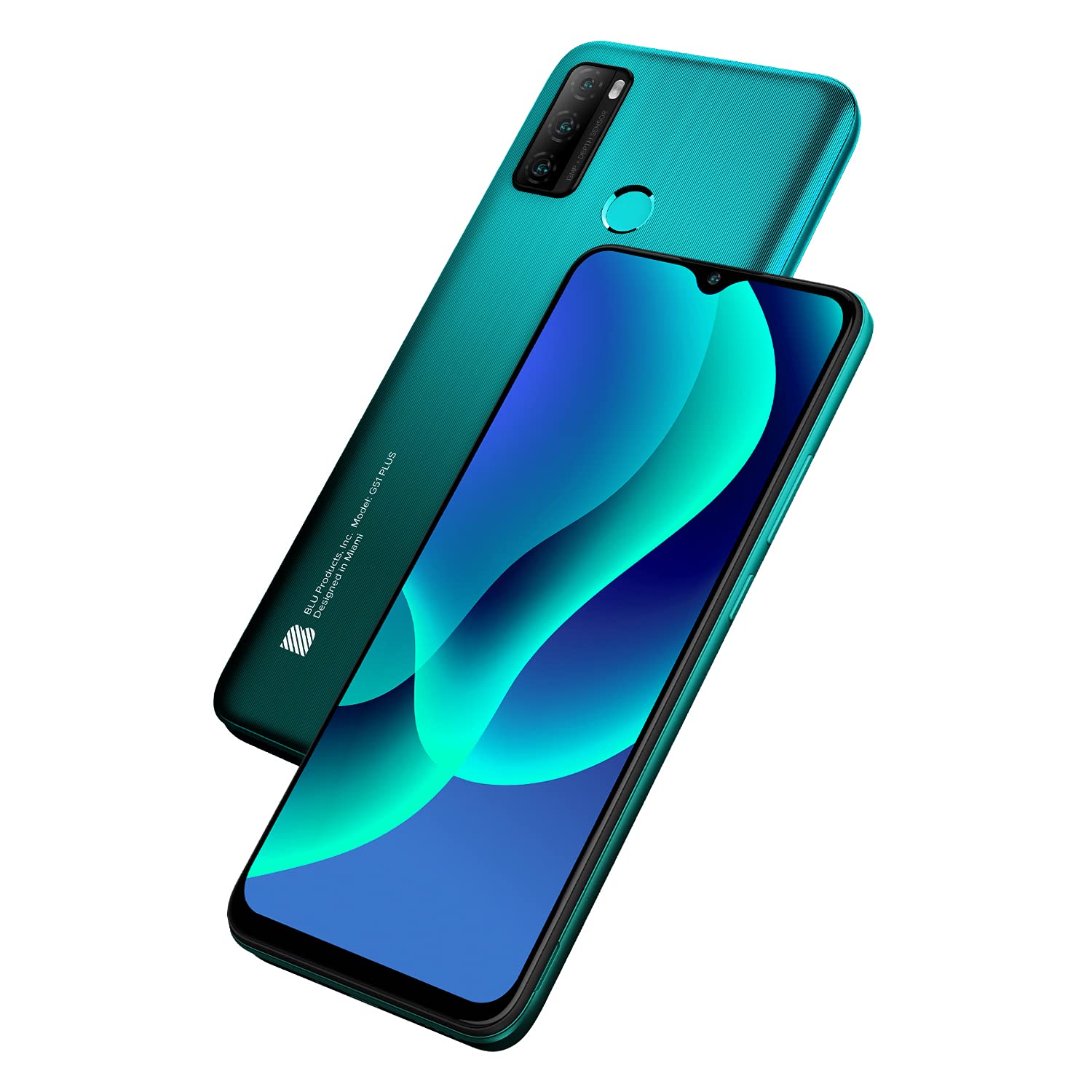 BLU G51 Plus | 2021 | All Day Battery | Unlocked | 6.5” HD+ Infinity Display | 64 GB | Triple 13MP Camera | US Version | US Warranty | 3/64GB | Green
