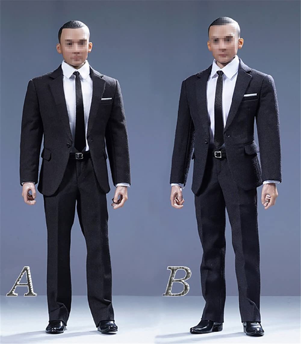 HiPlay 1/6 Scale Figure Doll Clothes, Shirt+Coat+Pants+Shoes Suit, Outfit Costume for 12 inch Male Action Figure Phicen/TBLeague CM085(Blue)