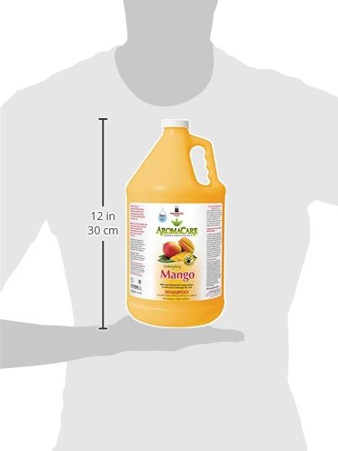 PPP AromaCare Detangling Mango Shampoo for Dogs - Enjoy Nourishing Mango Butter That Softens and Detangles Dog Coat & Fur - 1 Gallon