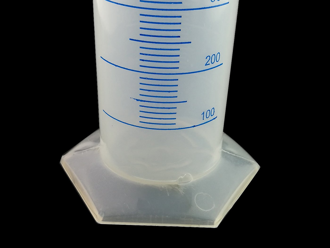 Winterworm® 1000ml Transparent Plastic Graduated Cylinder for Laboratory Tests