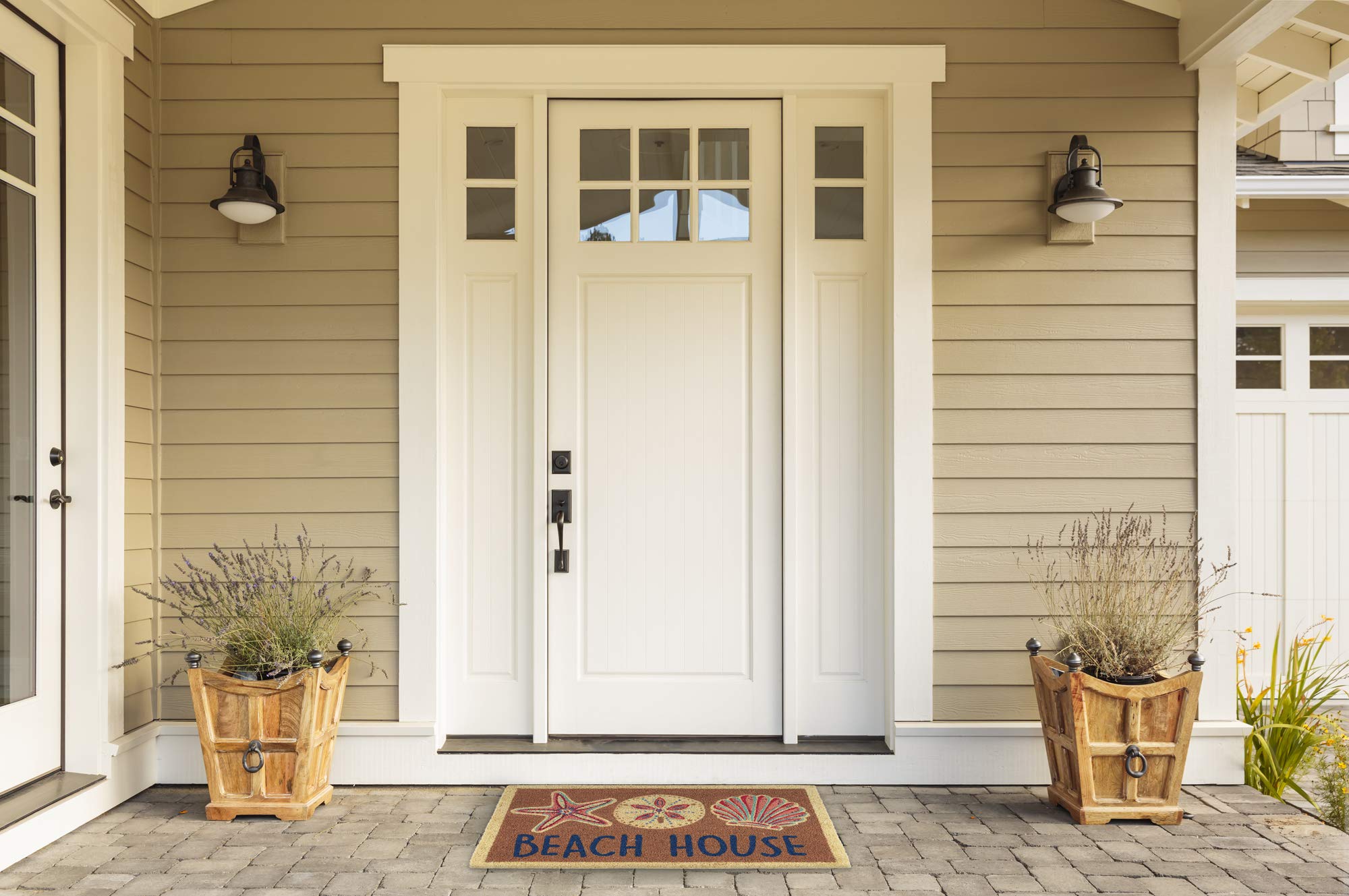 DII Heavy Duty Coir Doormat with Nonslip Vinyl Backing, Welcome Mat Outdoor Entry Way & Front Porch Décor, Home Sweet Gnome, 17x29