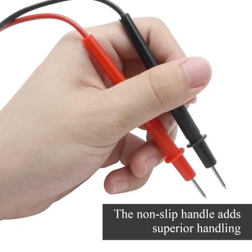 BokWin 2pairs 71cm/28" Long Banana Plug Multimeter Probe Test Lead Cable Digital Laboratory Multimeter Voltmeter Test Lead Probe Wire Cable 1000V,Black Red
