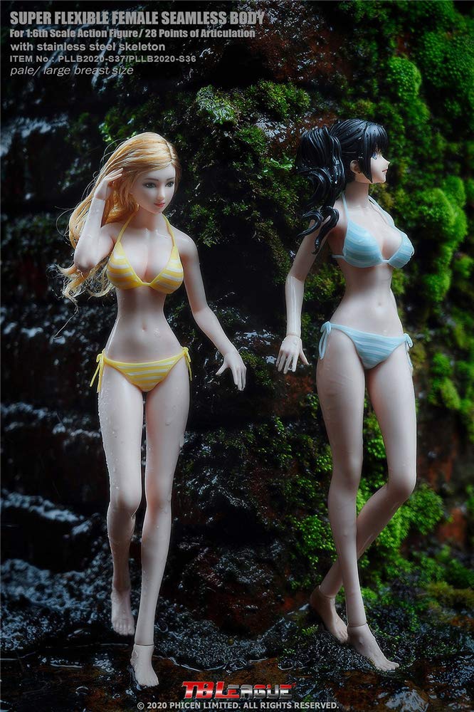 HiPlay TBLeague Seamless Action Figure Anime Girl Body Type and Large Bust 1:6 Scale S36A(Pale, Without Head)