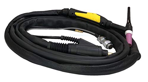 CANAWELD TIG Pulse 200 Amp DC Inverter Stick Welder HF, Digital Panel, Selectable Between 120 & 240 Volt, Premium Torch, Metal Thickness 0.002 to 1/4 Inch (No foot Pedal)
