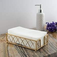 eDayDeal Disposable Cloth-Like Paper Hand Guest Towels - Soft, Absorbent, Air Laid Tissue Paper for Kitchen, Bathroom or Events, White Guest Towel (100)