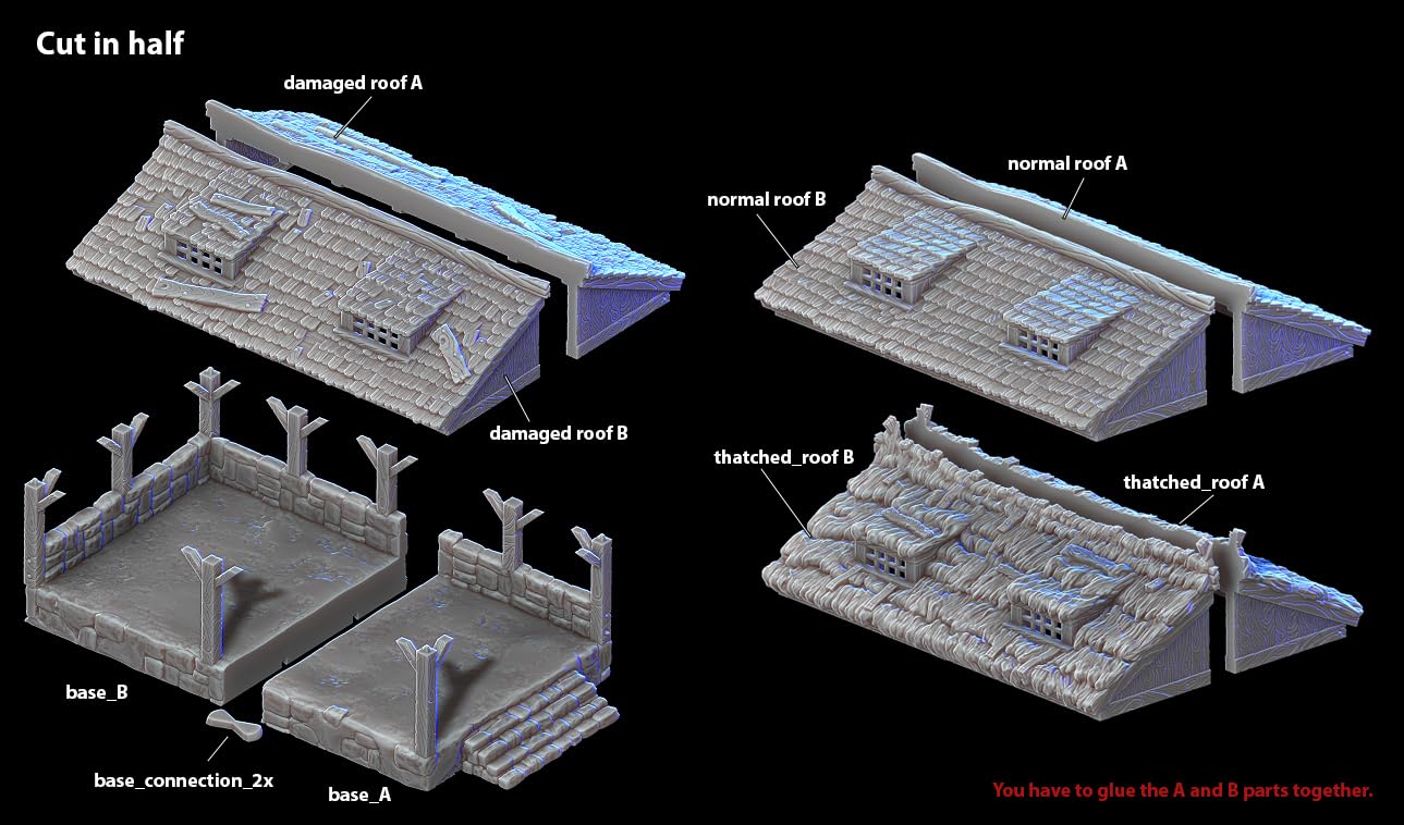 HERO Creations Lumber Mill RPG - Dungeons and Dragons - DND - Pathfinder - Diorama - Figurine Miniature (Gray/Unpainted)