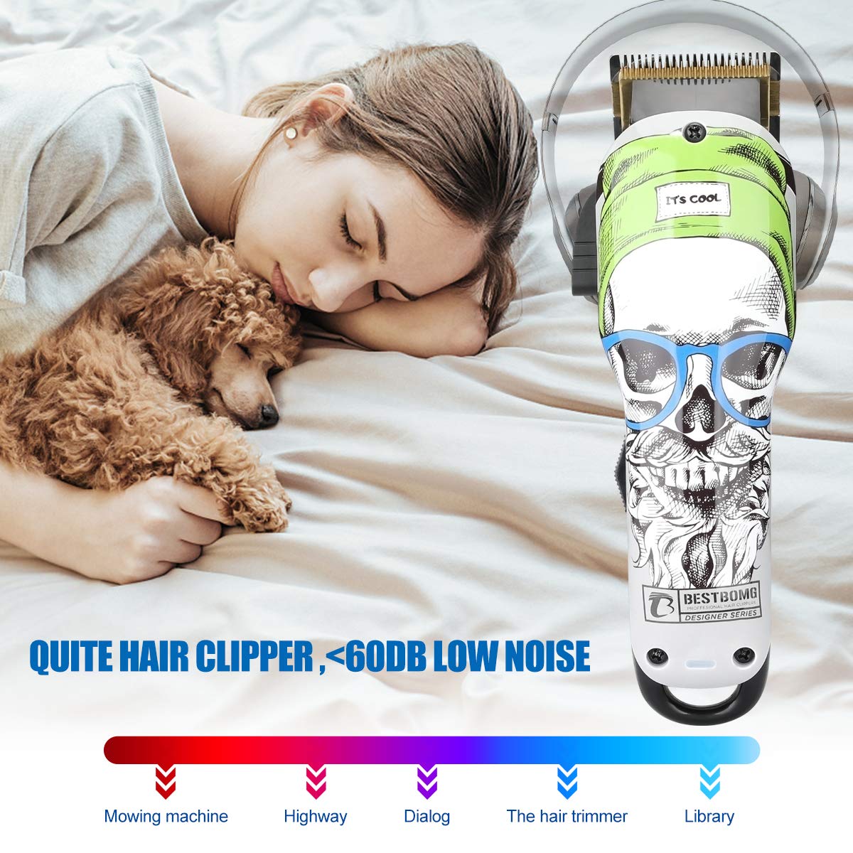 Audoc Professional Cordless Hair Clippers for Men Hair cuttings Kit Mens Beard Trimmer for Home Barber